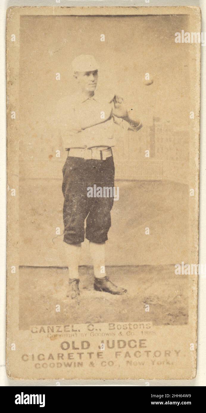 Ganzel, Catcher, Boston, from the Old Judge series (N172) for Old Judge ...