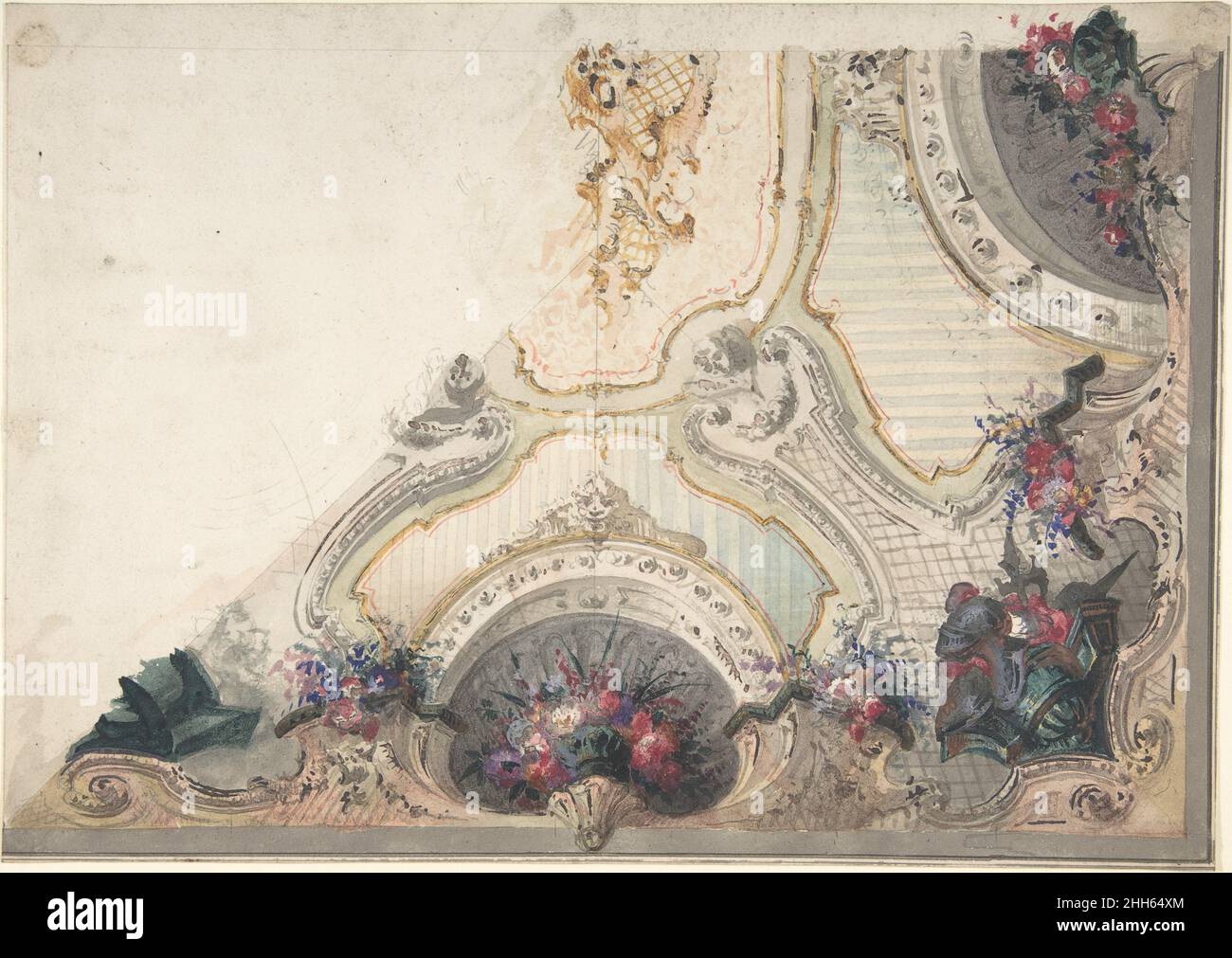 Design for a Painted Ceiling 1800–1900 Anonymous, Italian, 19th century ...