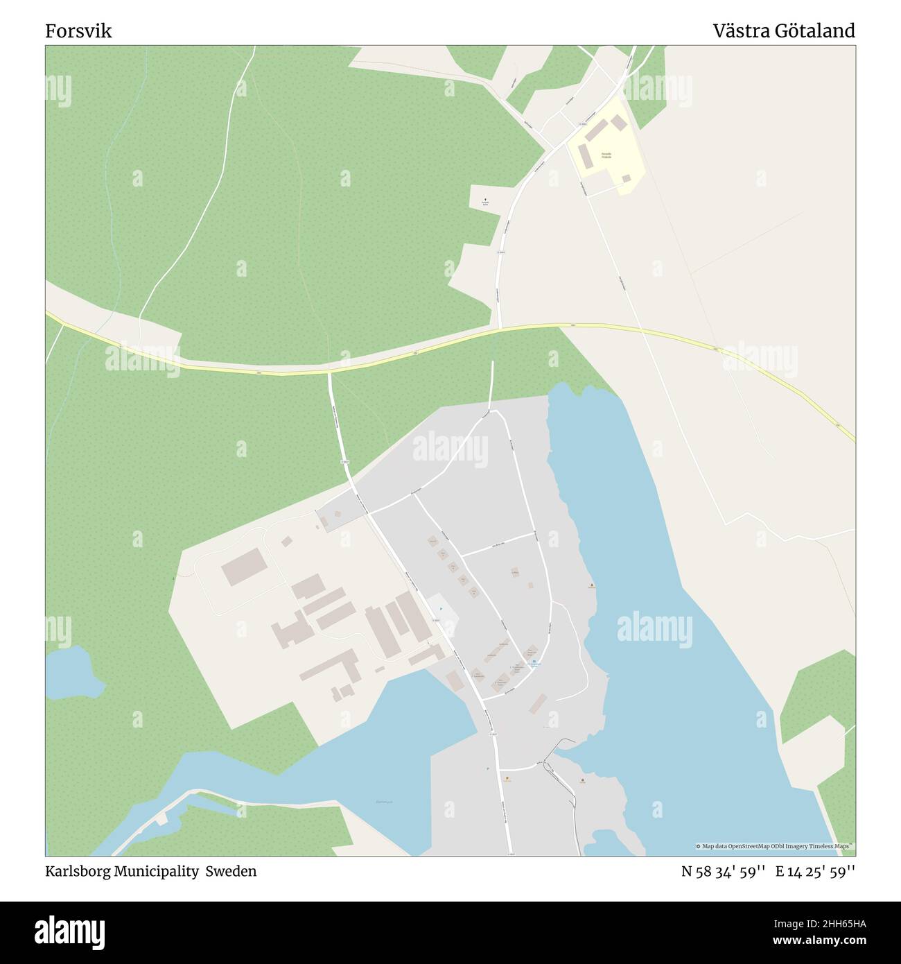 Forsvik, Karlsborg Municipality, Sweden, Västra Götaland, N 58 34' 59 ...
