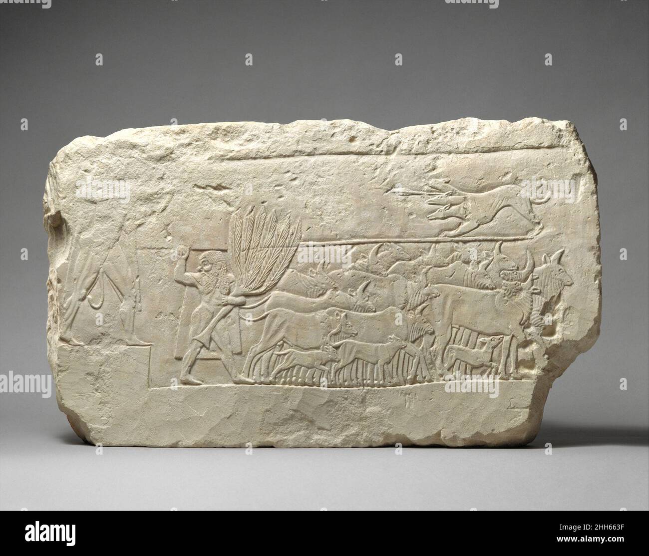Limestone relief end of the 6th century B.C. Cypriot The relief depicts ...