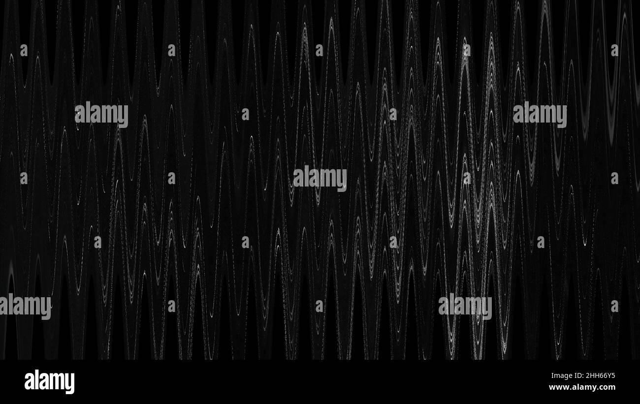 Distorted background of wavy lines. Animation. Distorted mirror ...