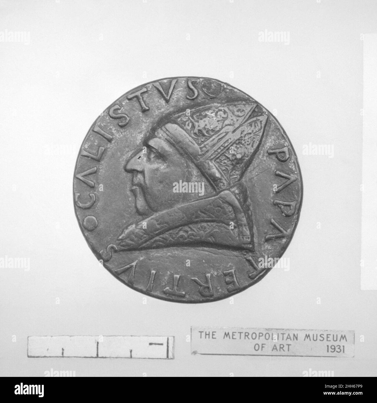 Pope Calistus III (Alphonso de Borgia, 1455–1458) 15th century Medalist ...
