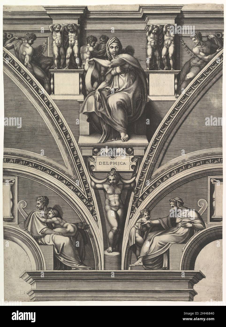 The Delphic Sibyl From The Series Of Prophets And Sibyls In The Sistine Chapel 157075 Giorgio