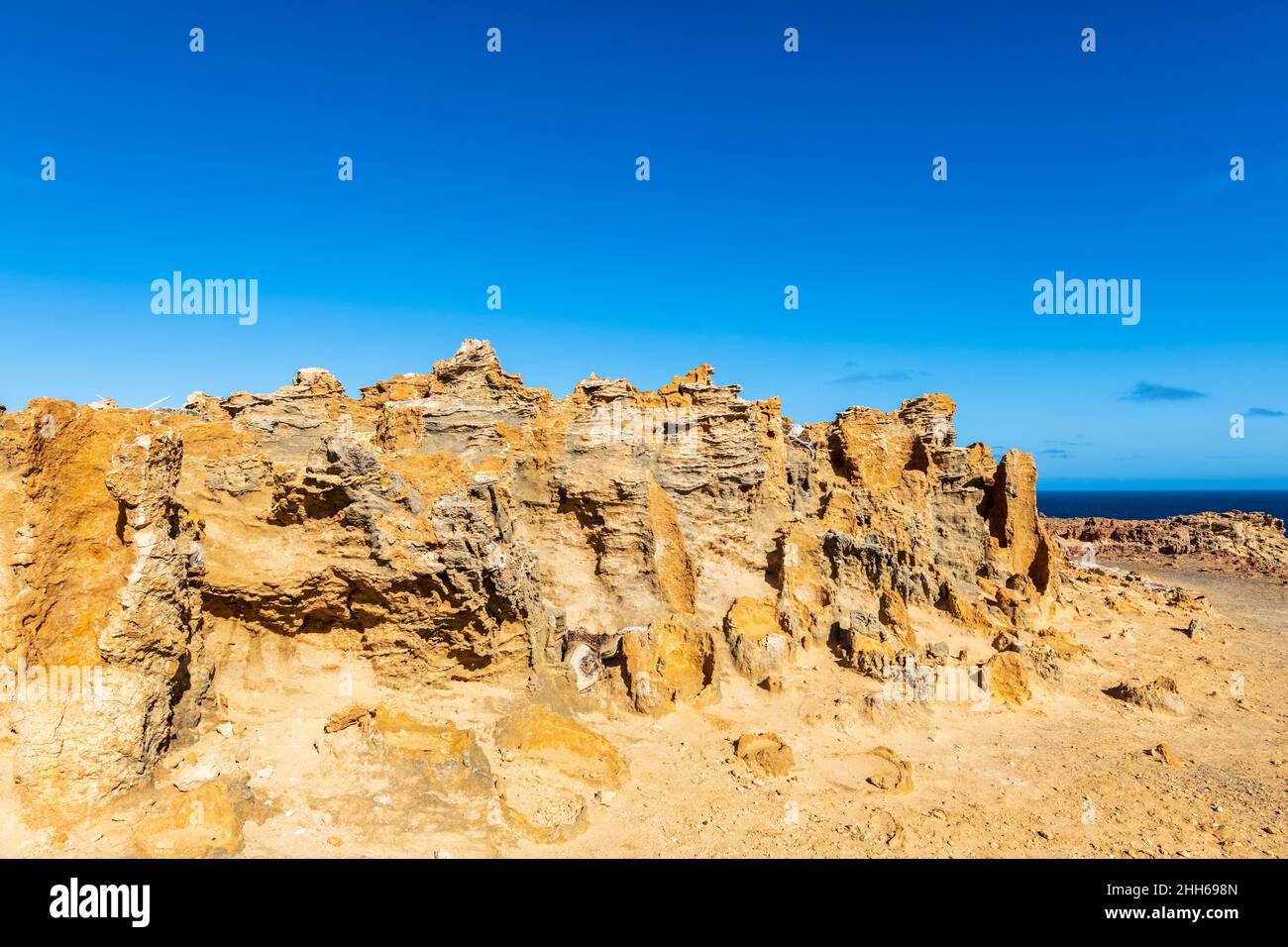 Australia, Victoria, Cape Bridgewater, Petrified Forest limestone rock ...