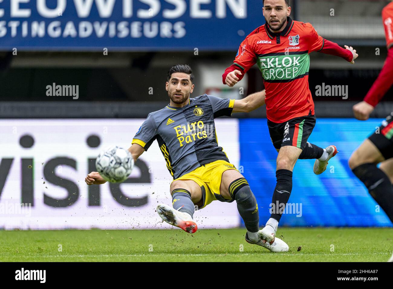 NIJMEGEN, Netherlands, 23-01-2022, football, , Dutch eredivisie, season 2021 / 2022, during the ...