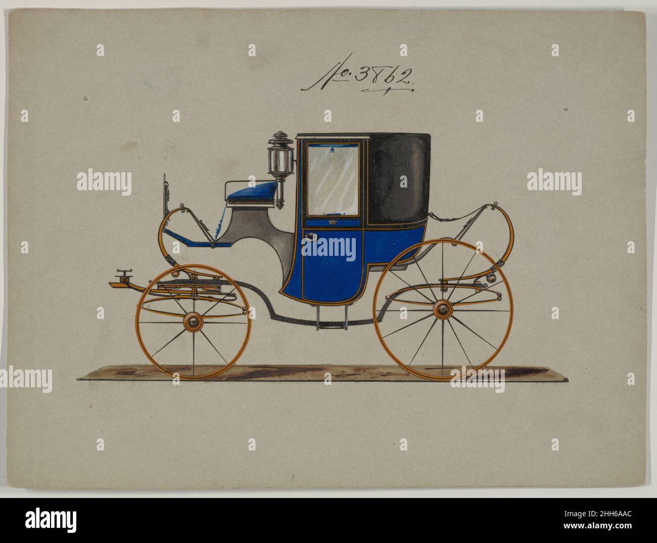 Design for Brougham, no. 3862 1883 Brewster & Co. American Brewster ...
