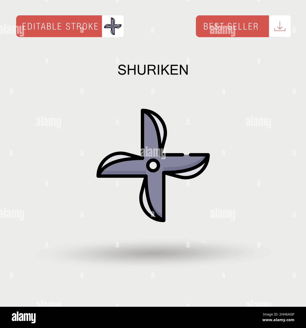 Shuriken Simple vector icon Stock Vector Image & Art - Alamy