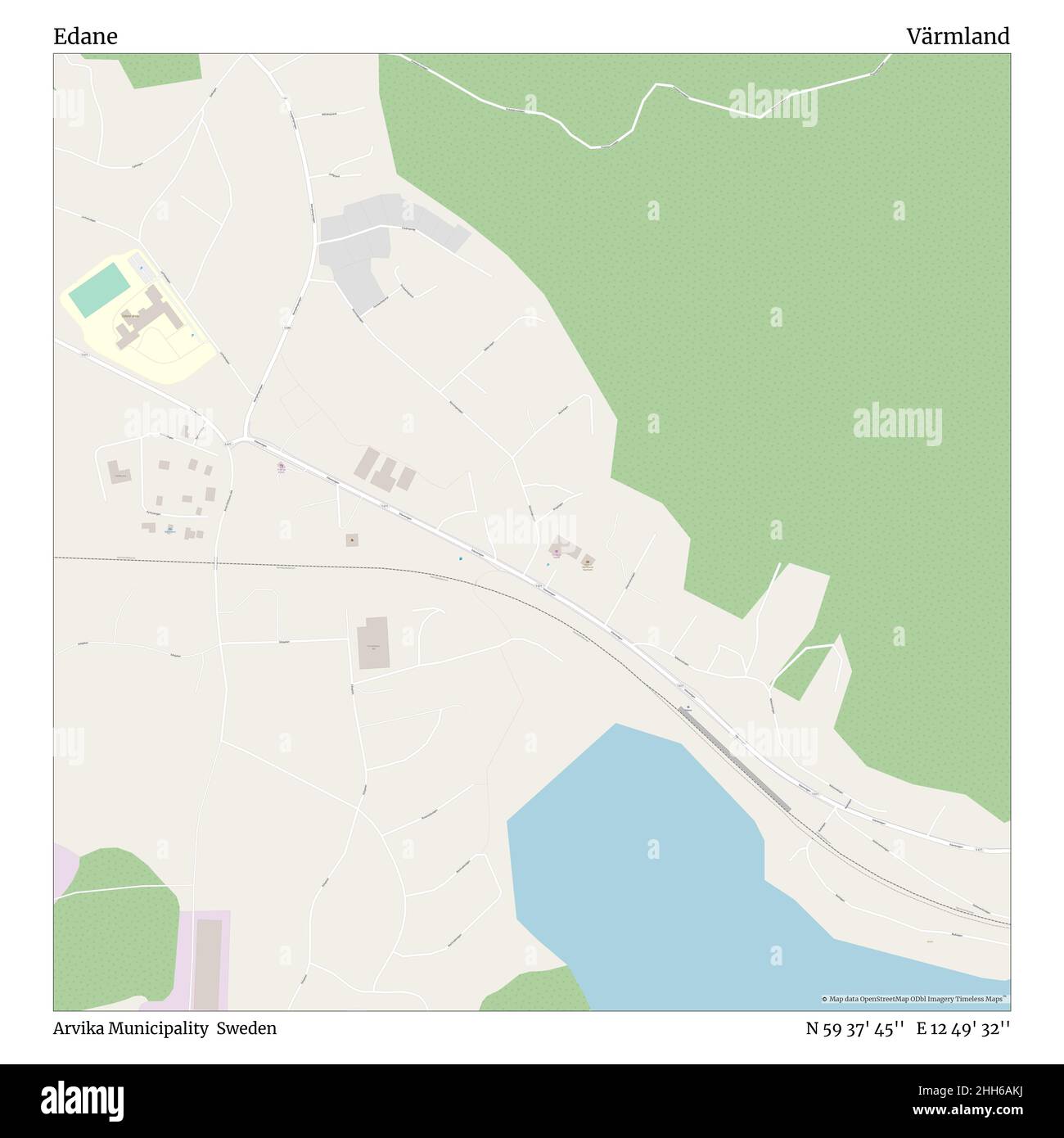 Edane, Arvika Municipality, Sweden, Värmland, N 59 37' 45'', E 12 49 ...