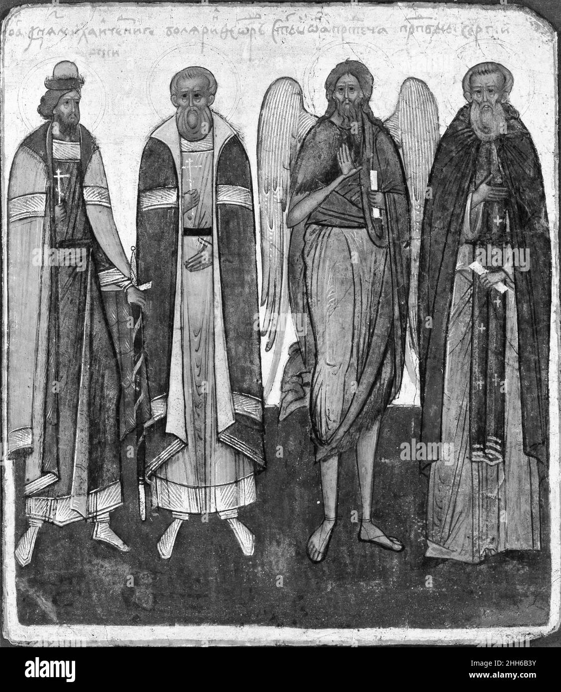 Painted iconography Black and White Stock Photos & Images - Alamy