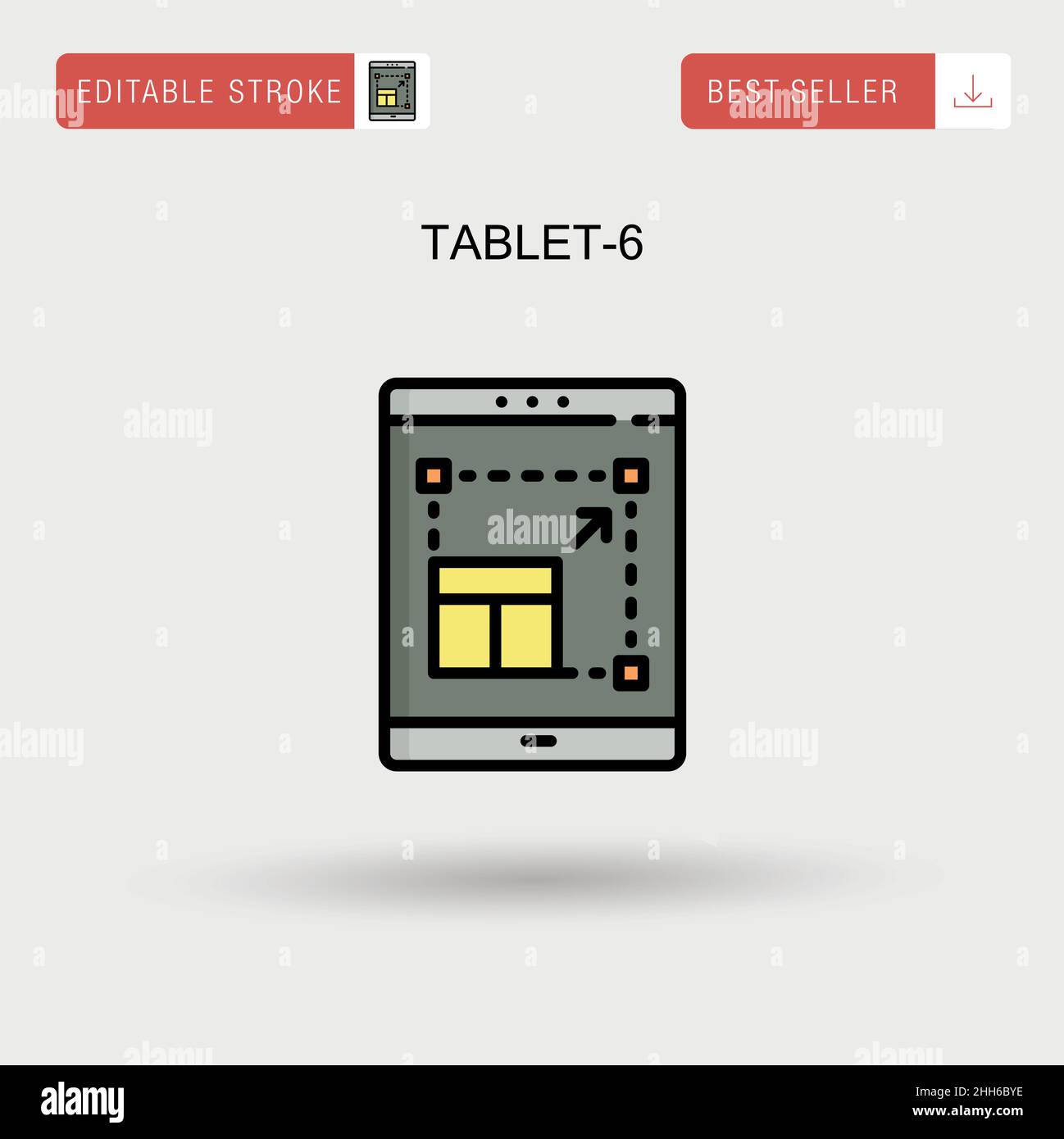 Tablet computer white screen Stock Vector Images - Alamy