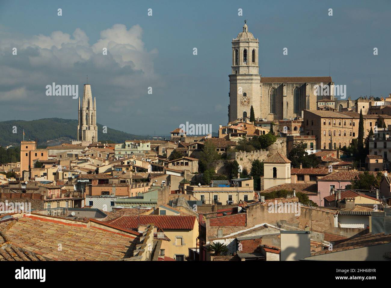 Basilica de Sant Feliu and Cathedral of Saint Mary of Girona,Catalonia ...