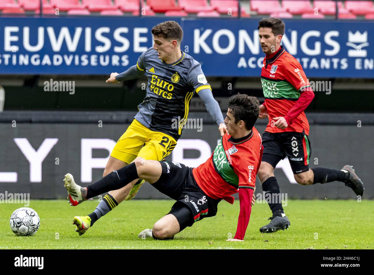 NIJMEGEN, Netherlands, 23-01-2022, football, , Dutch eredivisie, season ...