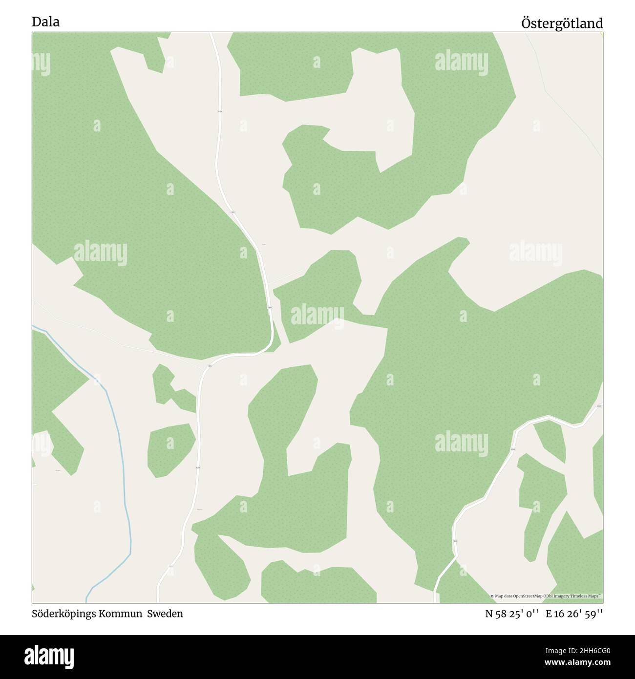 Dala, Söderköpings Kommun, Sweden, Östergötland, N 58 25' 0'', E 16 26 ...
