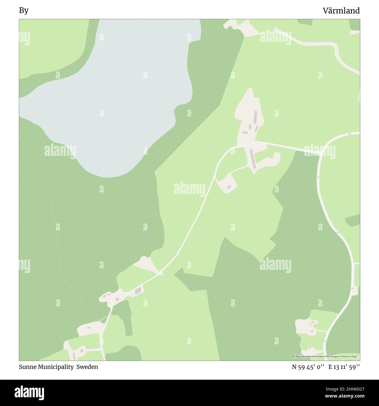 By, Sunne Municipality, Sweden, Värmland, N 59 45' 0'', E 13 11' 59 ...