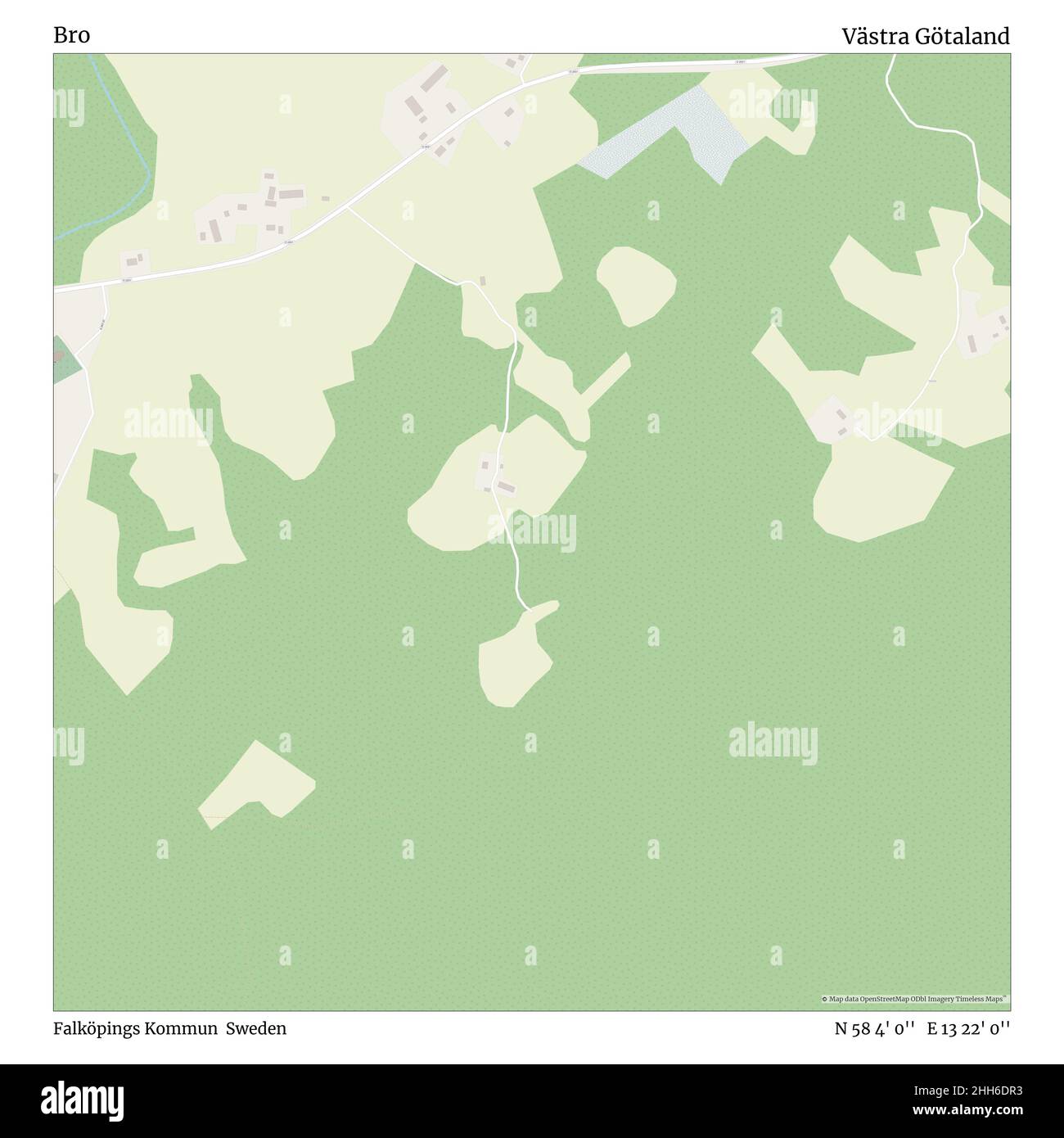 Bro, Falköpings Kommun, Sweden, Västra Götaland, N 58 4' 0'', E 13 22 ...