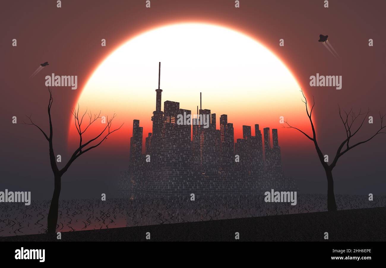 Earth sun red giant hi-res stock photography and images - Alamy