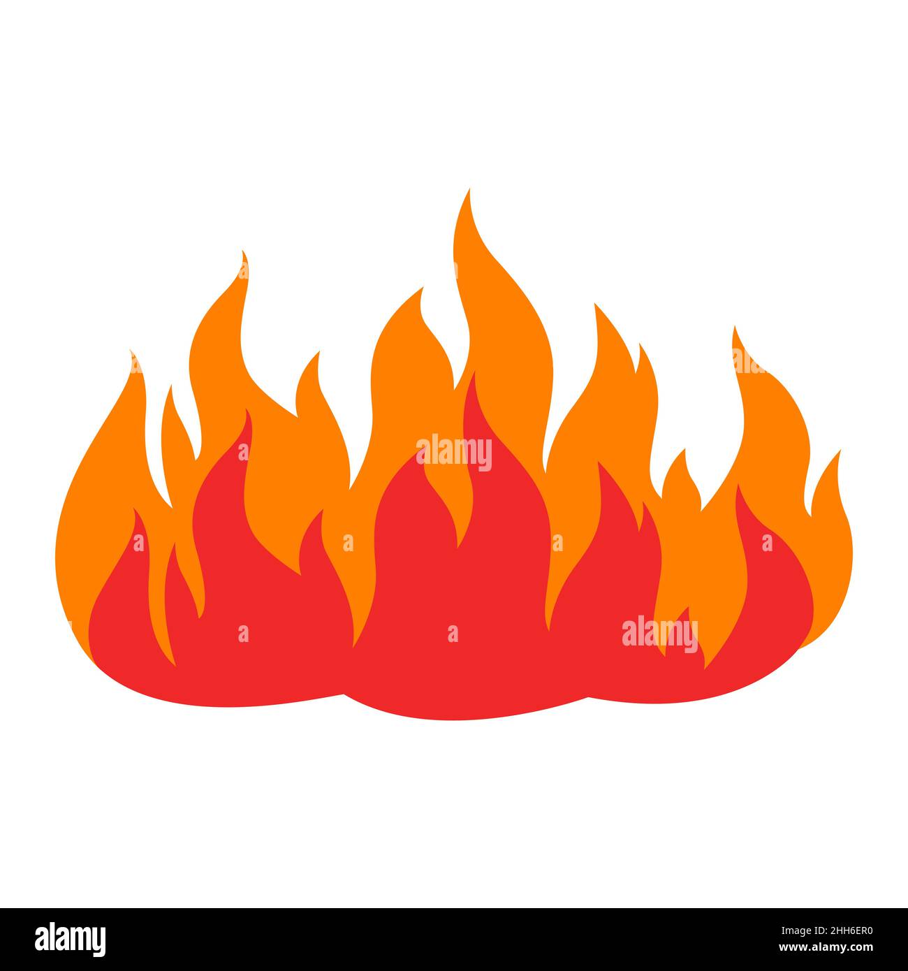 Stylized illustration of fire. Image for design Stock Vector Image ...