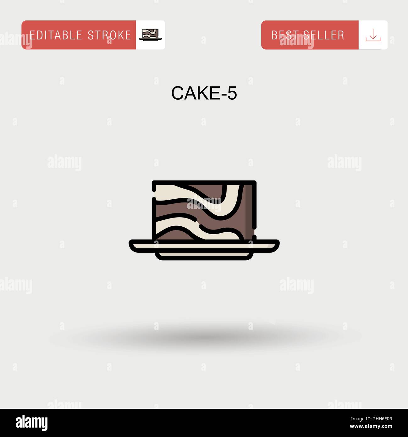 Homemade cake icon cartoon Stock Vector Images - Alamy