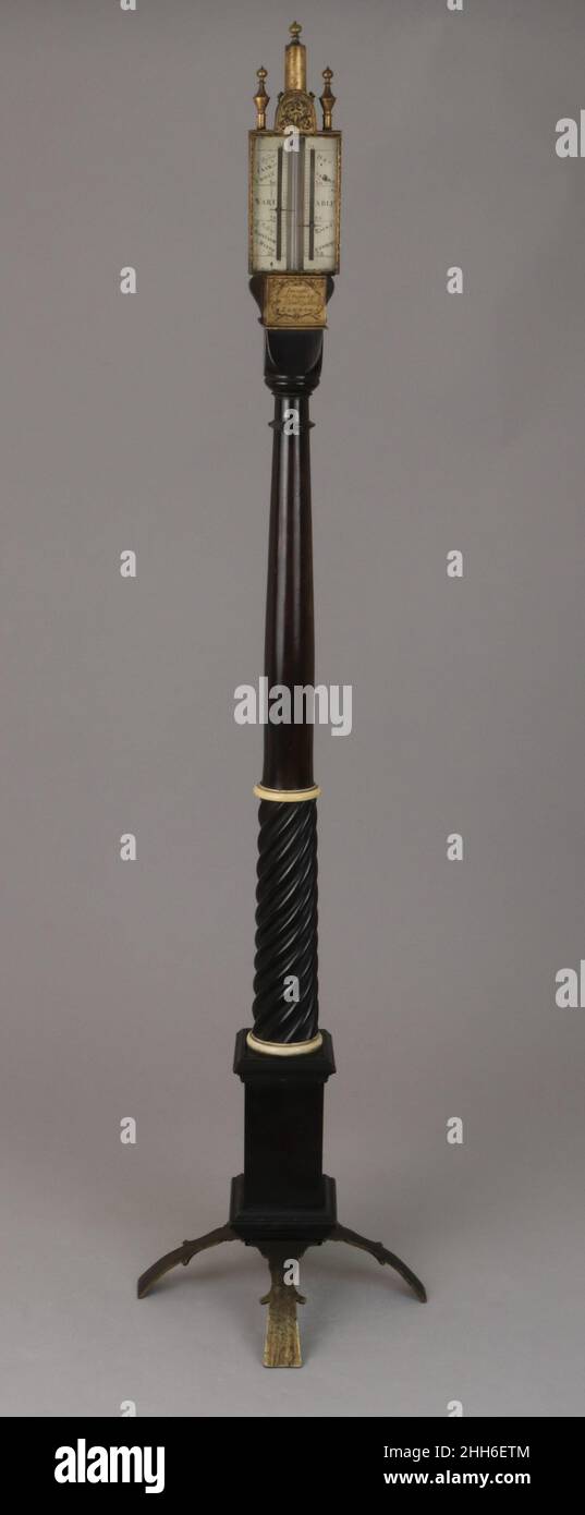 Portable barometer ca. 1695 Daniel Quare. Portable barometer. British ...