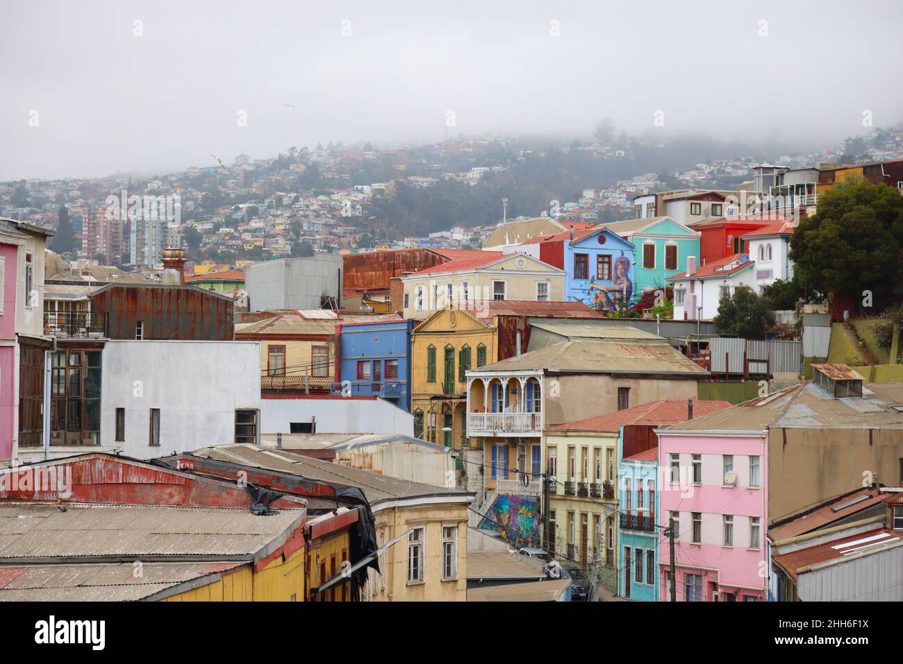 The Unesco heritage city of Valparaiso, Chile Stock Photo - Alamy