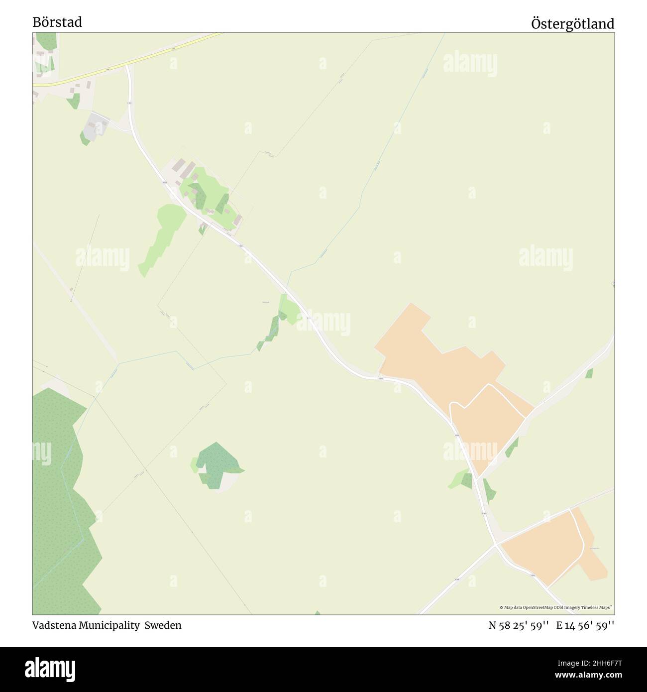 Börstad, Vadstena Municipality, Sweden, Östergötland, N 58 25' 59'', E ...