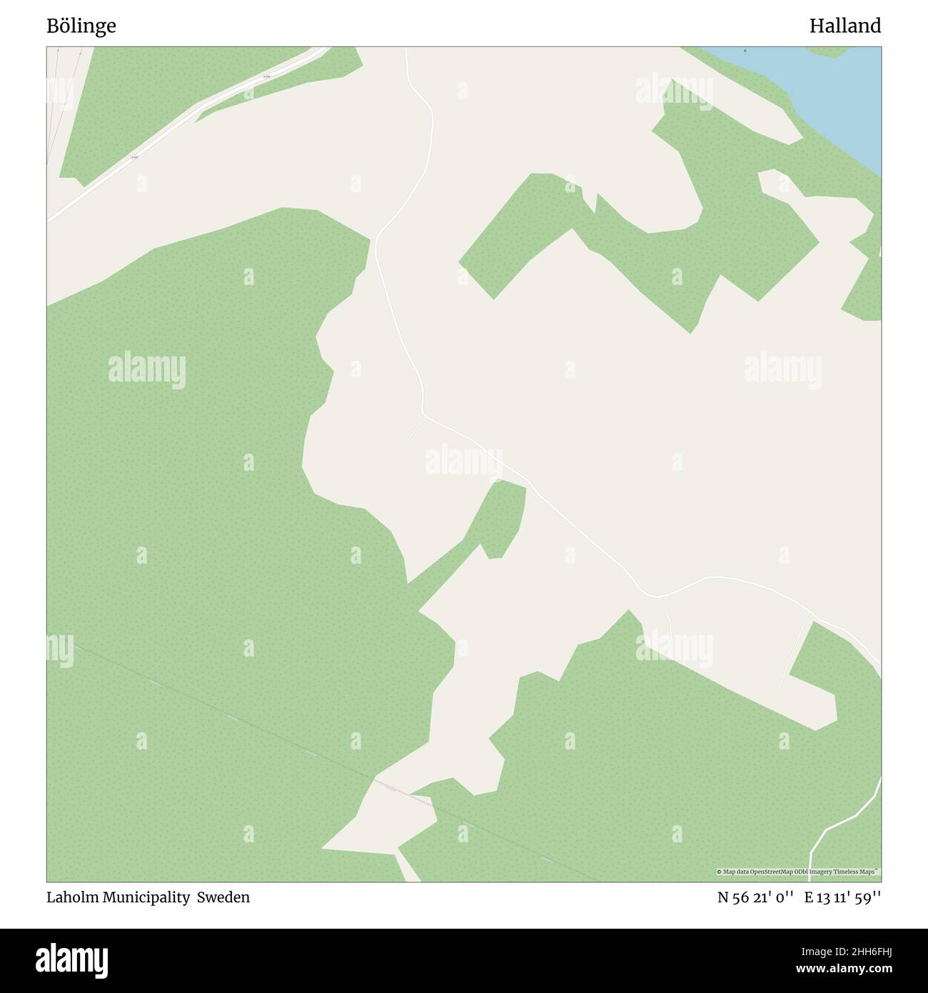 Bölinge, Laholm Municipality, Sweden, Halland, N 56 21' 0'', E 13 11 ...
