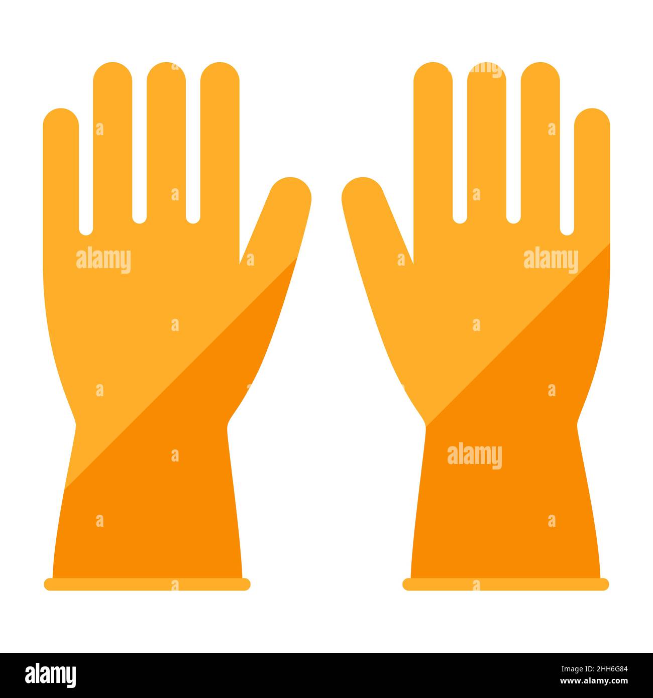 Illustration of gloves. Housekeeping cleaning item. Image for service ...