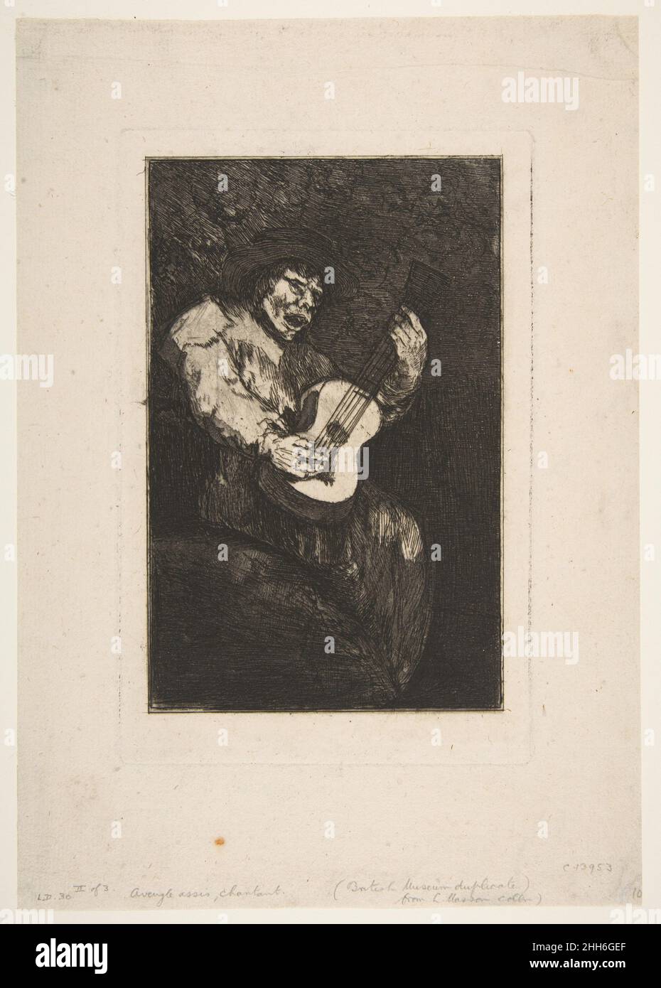 Blind Singer Ca. 1824–28 (published second half of the 19th century ...