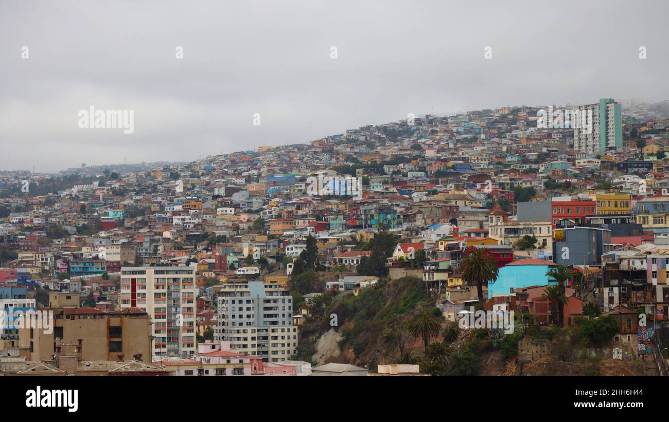 The Unesco heritage city of Valparaiso, Chile Stock Photo - Alamy