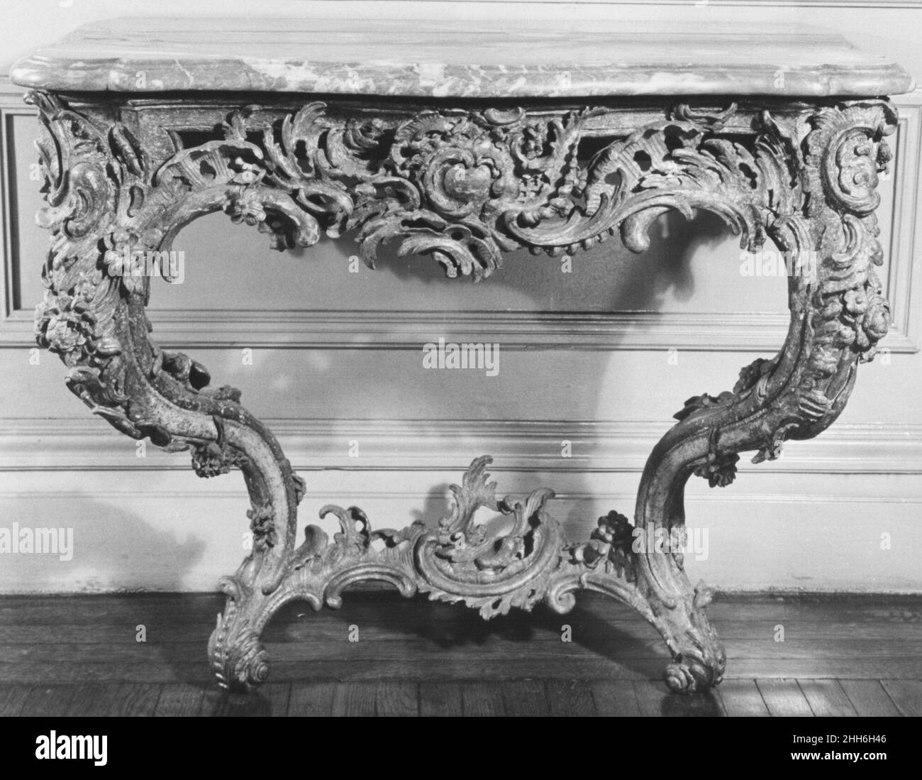 Console table ca. 1760 German. Console table 205726 Stock Photo - Alamy