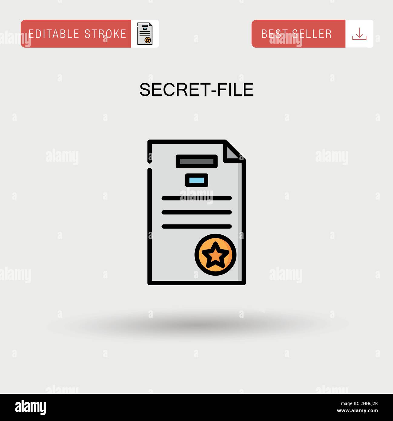 Icon classified confidential Stock Vector Images - Alamy