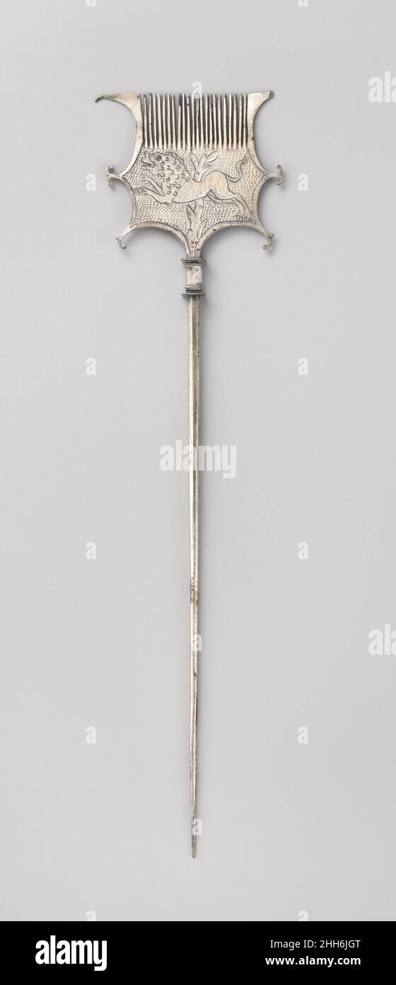 Silver comb and pin mid-1st century B.C. Roman Trasimene silver. On ...