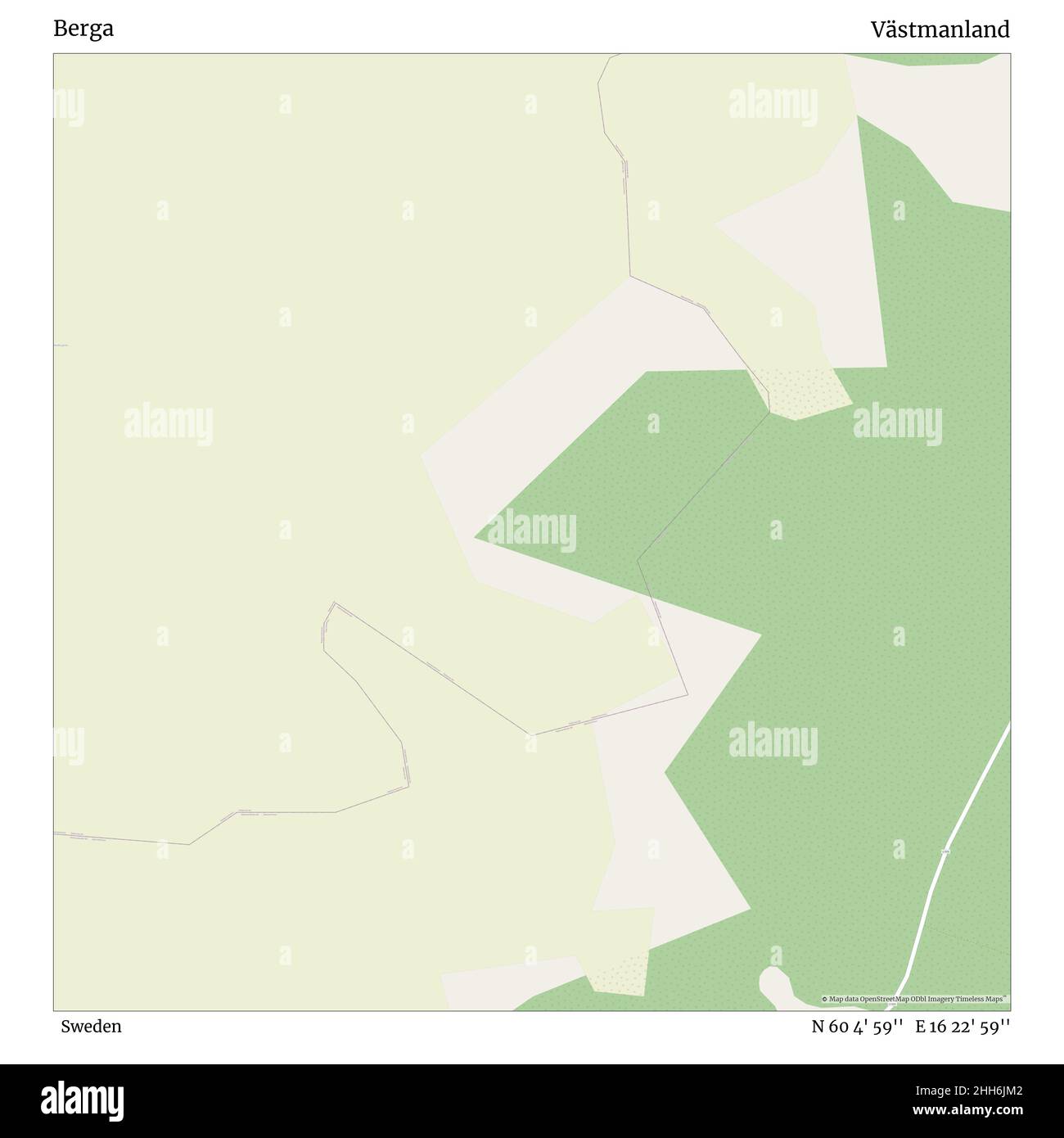 Berga, Sweden, Västmanland, N 60 4' 59'', E 16 22' 59'', map, Timeless ...