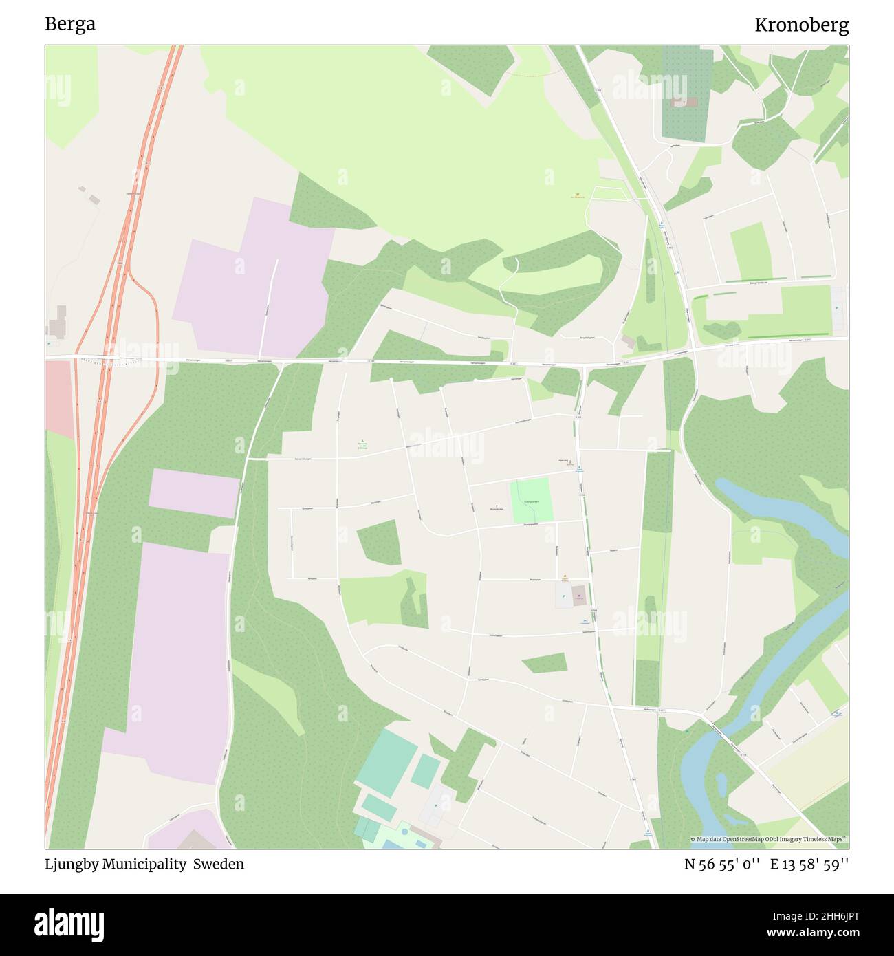 Berga, Ljungby Municipality, Sweden, Kronoberg, N 56 55' 0'', E 13 58 ...