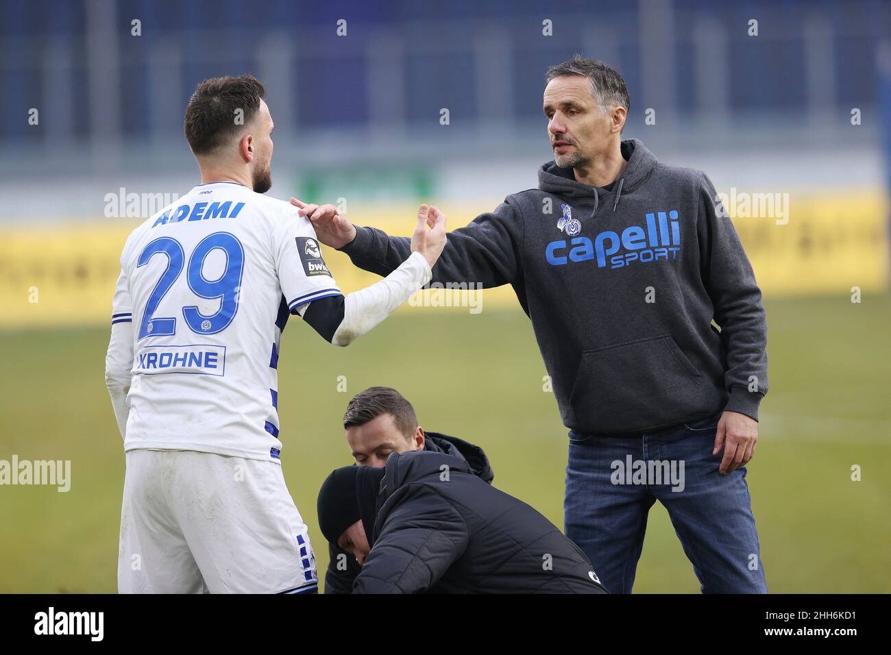 firo: 23.01.2022 Fuvuball: Soccer: 3rd Bundesliga, season 2021/2022 MSV ...