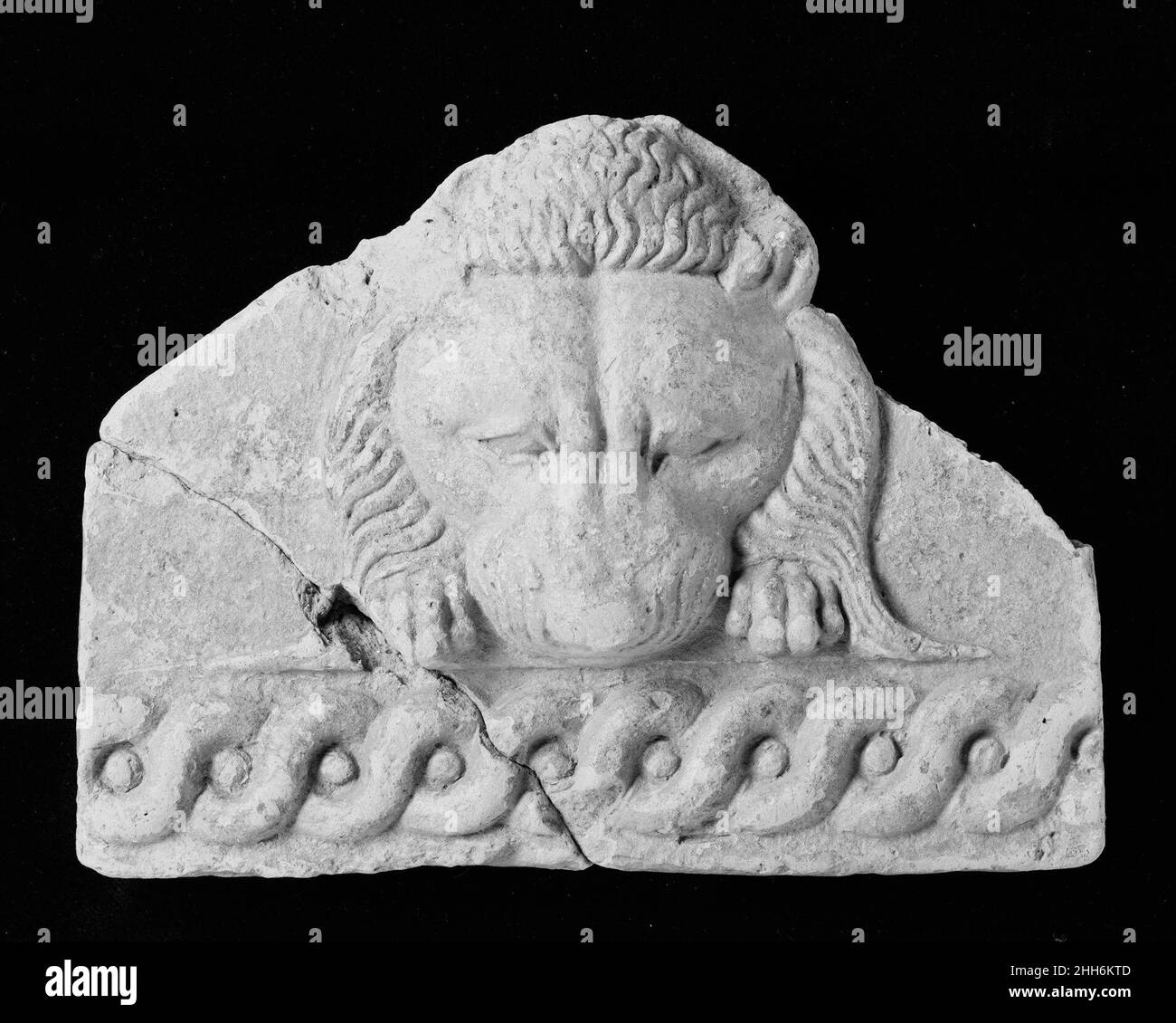 Terracotta antefix with lion's head late 6th century B.C. East Greek A ...