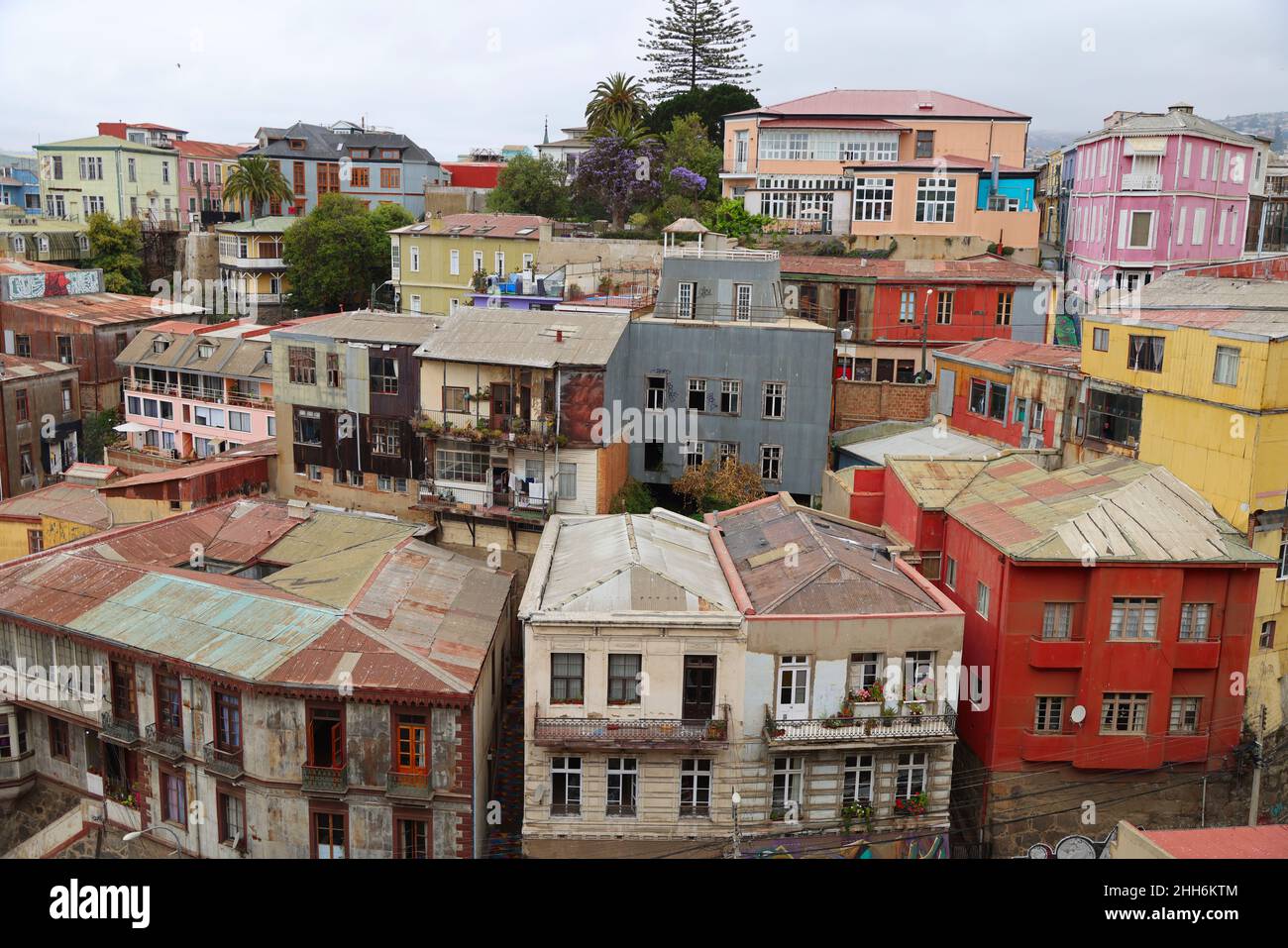The Unesco heritage city of Valparaiso, Chile Stock Photo - Alamy