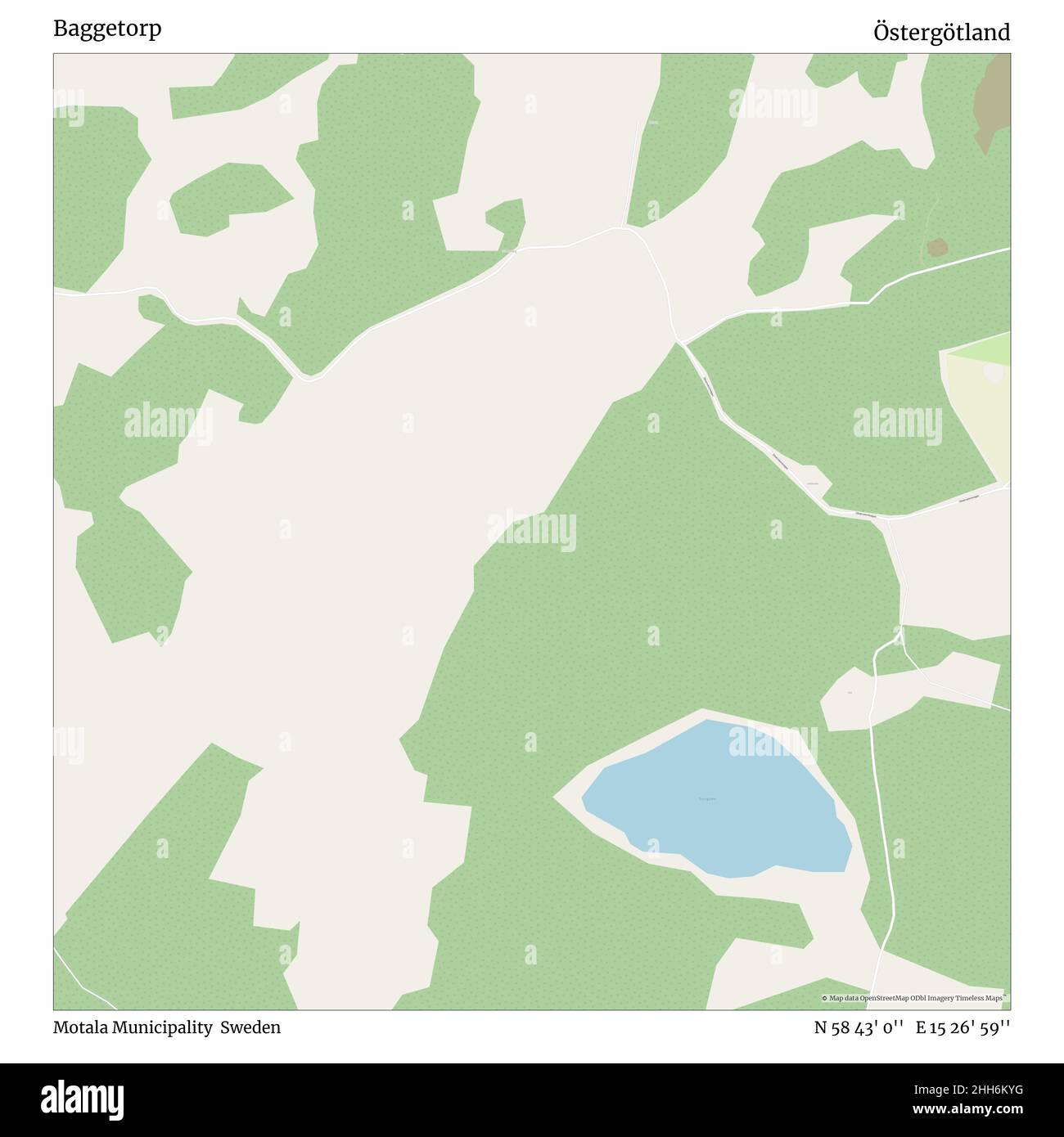Baggetorp, Motala Municipality, Sweden, Östergötland, N 58 43' 0'', E ...