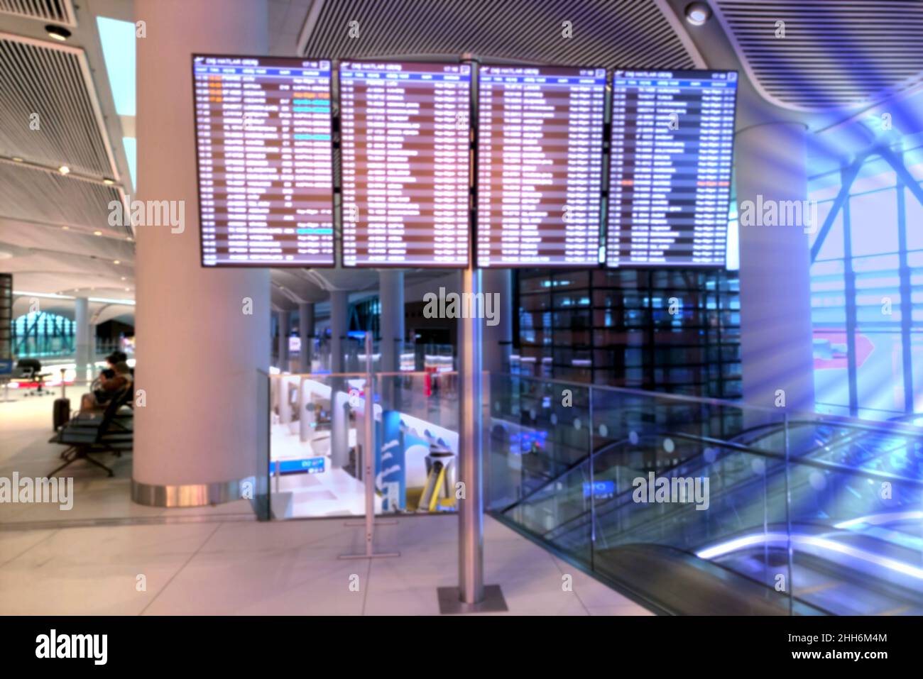 Blurred airport time table hi-res stock photography and images - Alamy