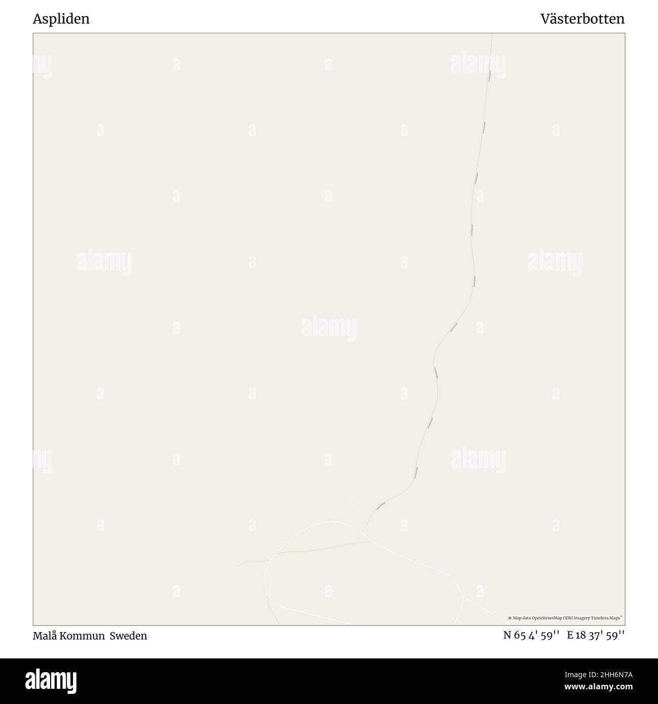Aspliden, Malå Kommun, Sweden, Västerbotten, N 65 4' 59'', E 18 37' 59 ...