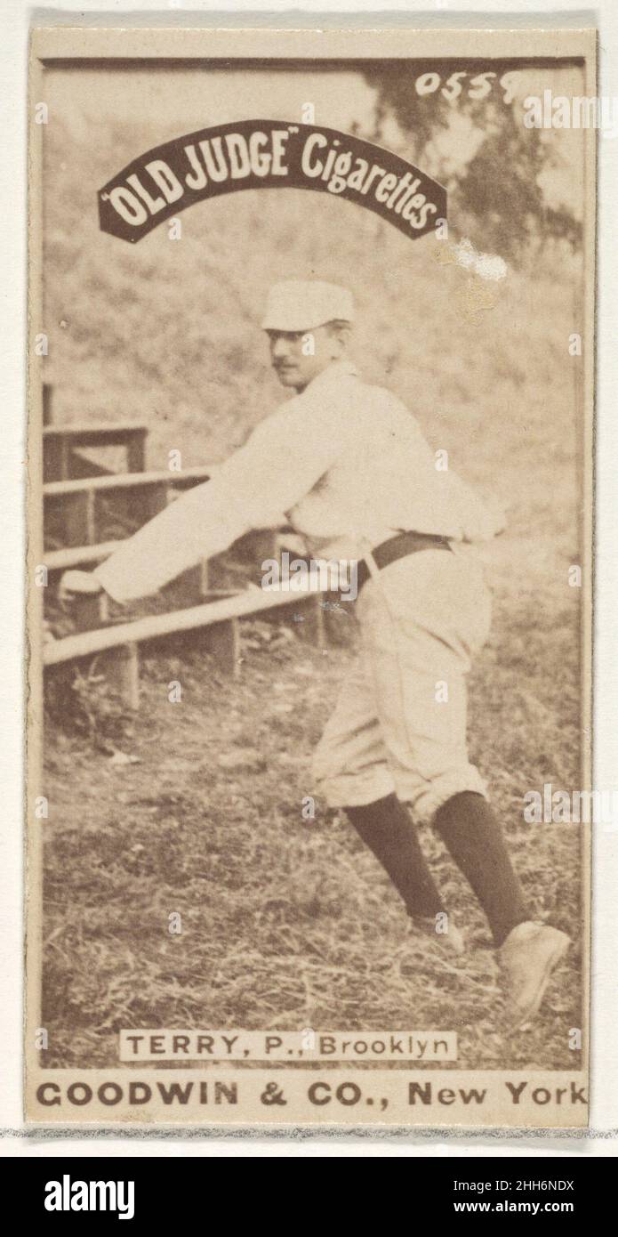 Terry, Pitcher, Brooklyn, from the Old Judge series (N172) for Old ...