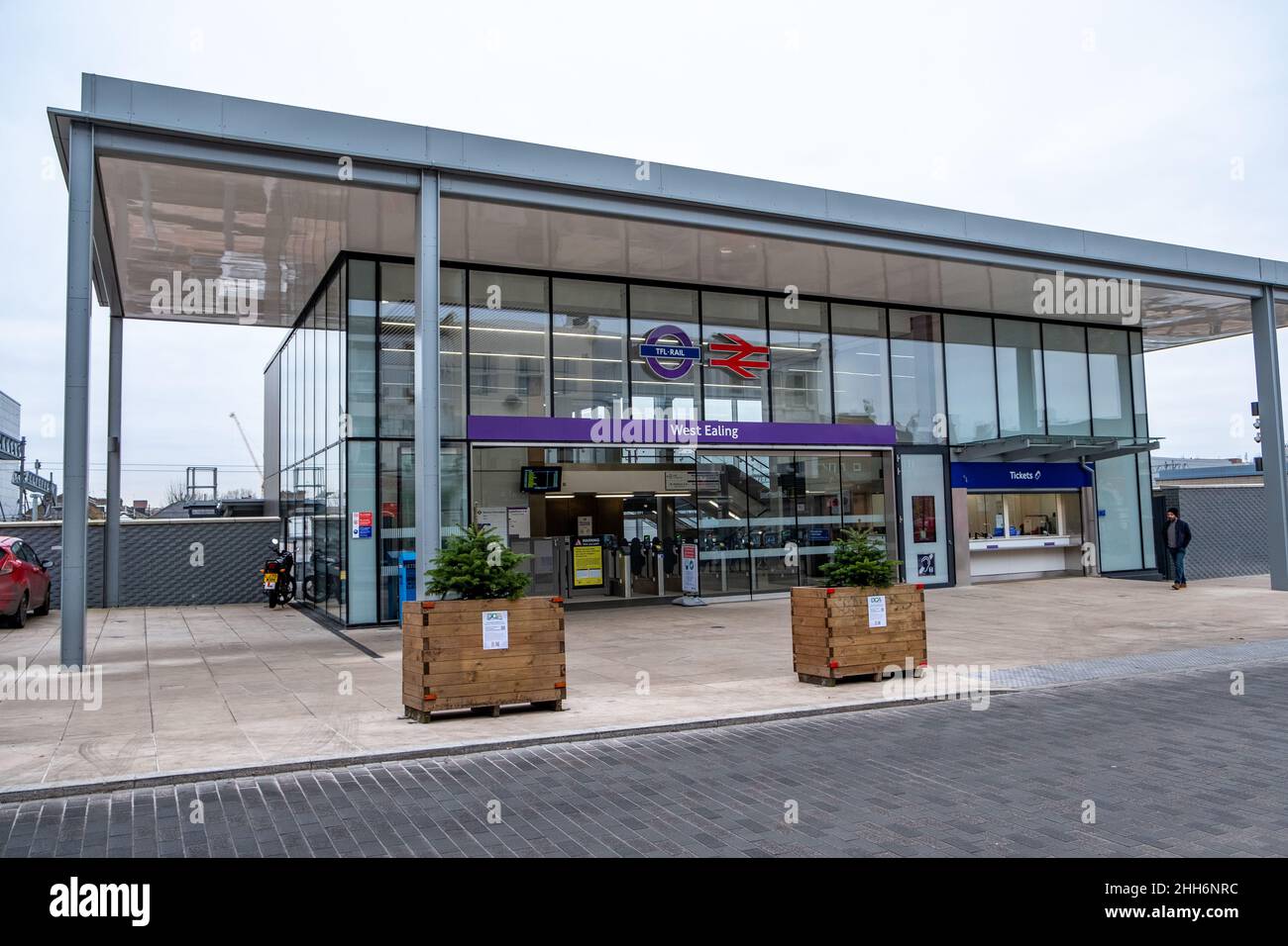 New West Ealing Railway Station completed March 2021 Stock Photo - Alamy
