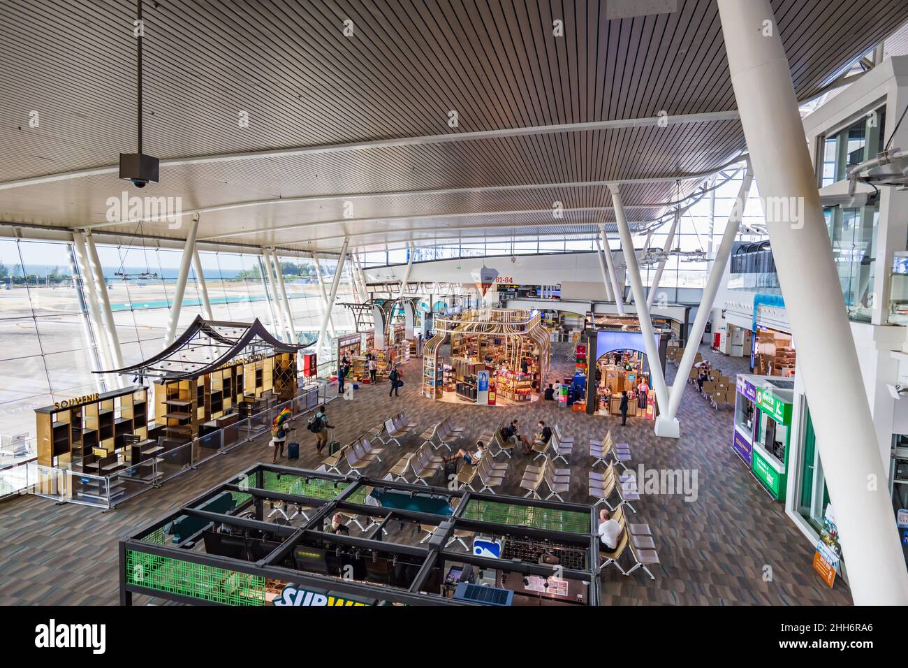 Phuket, Thailand - January 2022: Phuket International Airport departure ...