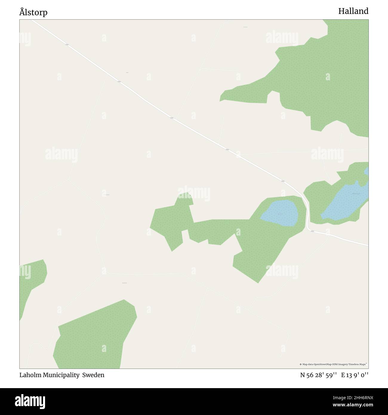 Ålstorp, Laholm Municipality, Sweden, Halland, N 56 28' 59'', E 13 9' 0 ...