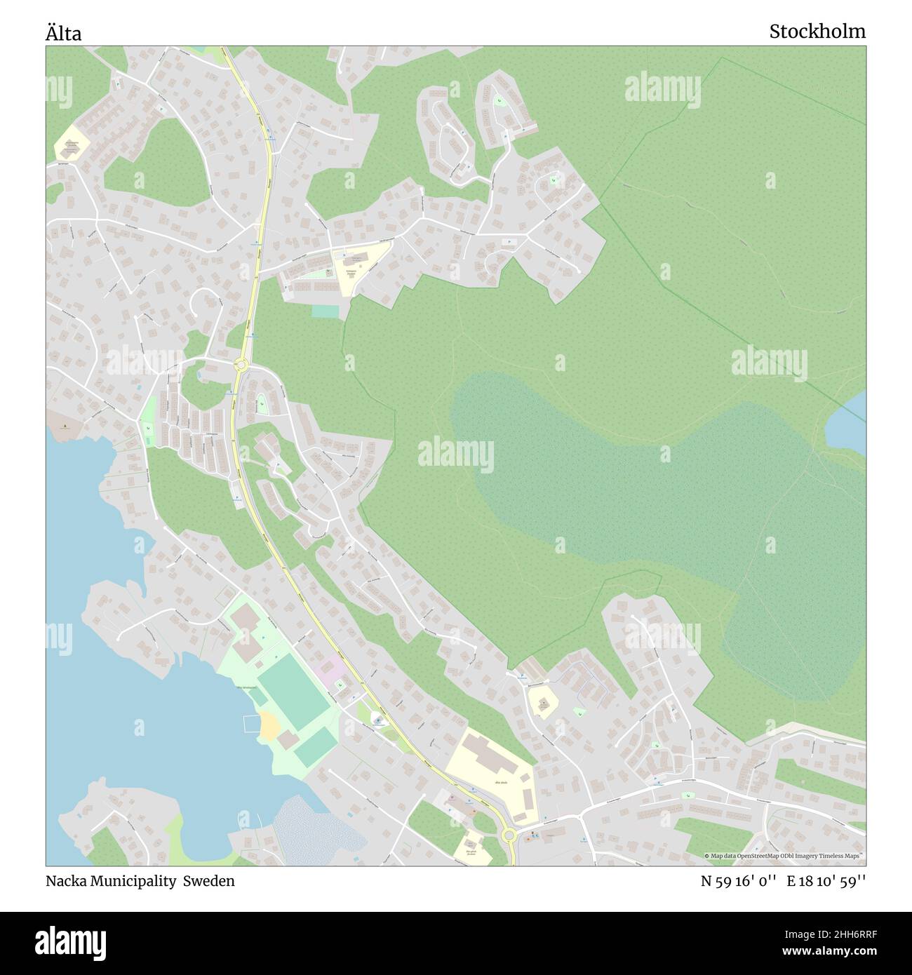 Älta, Nacka Municipality, Sweden, Stockholm, N 59 16' 0'', E 18 10' 59 ...