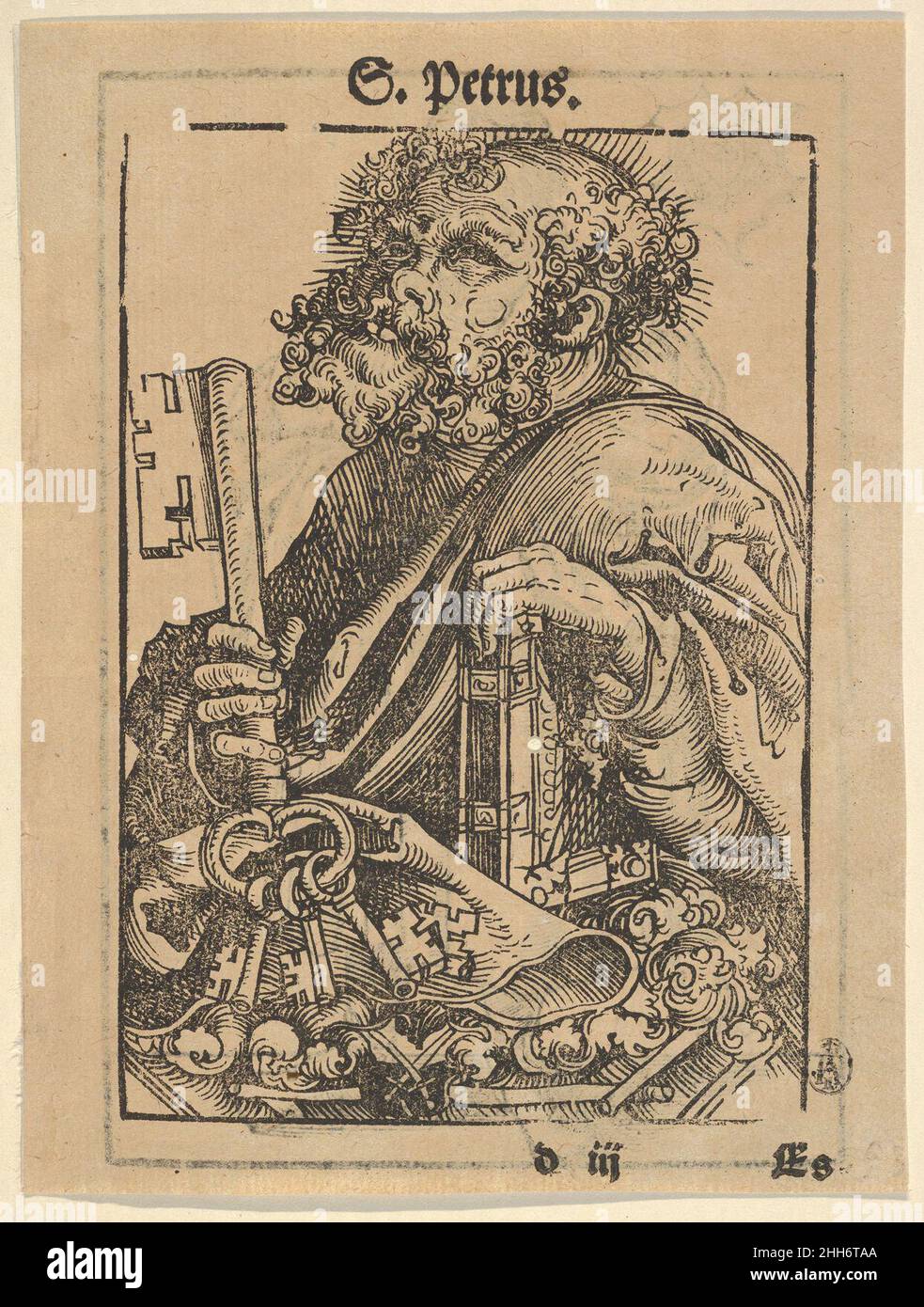 Bust of Saint Peter, from the Large Series of Wittenberg Reliquaries ...