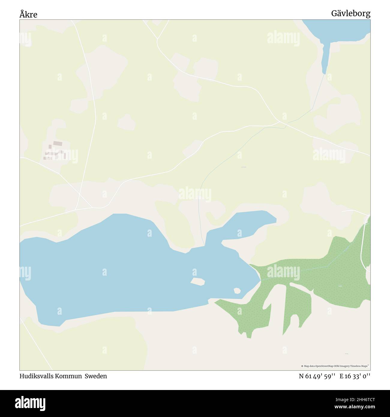 Åkre, Hudiksvalls Kommun, Sweden, Gävleborg, N 61 49' 59'', E 16 33' 0 ...