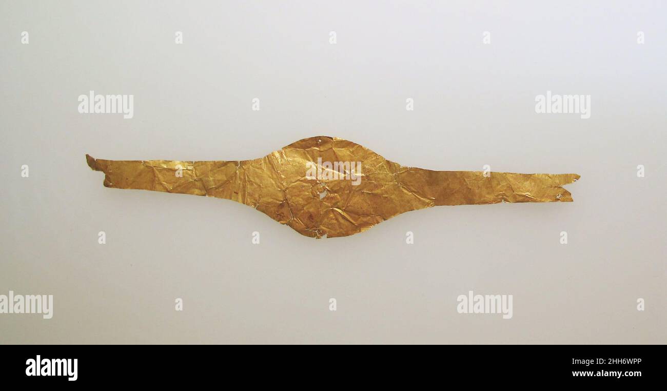 Frontlet of gold leaf. Frontlet of gold leaf 242977 Stock Photo - Alamy