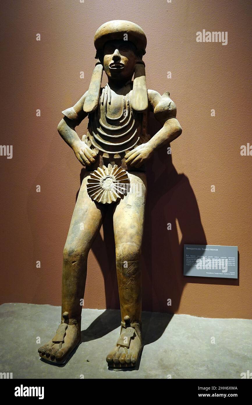 Huastec priest statue, National Museum of Anthropology, Museo Nacional ...