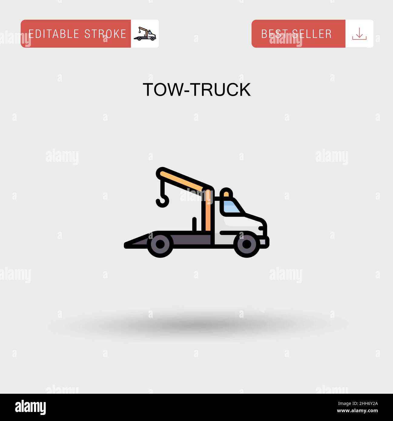 Roadside assistance truck car Stock Vector Images - Alamy